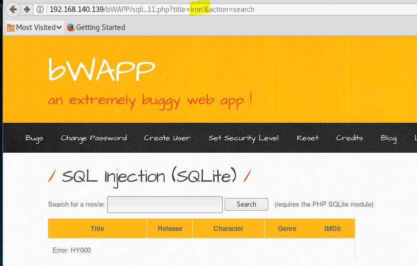 Sql Injection Sqlite · Teckk2